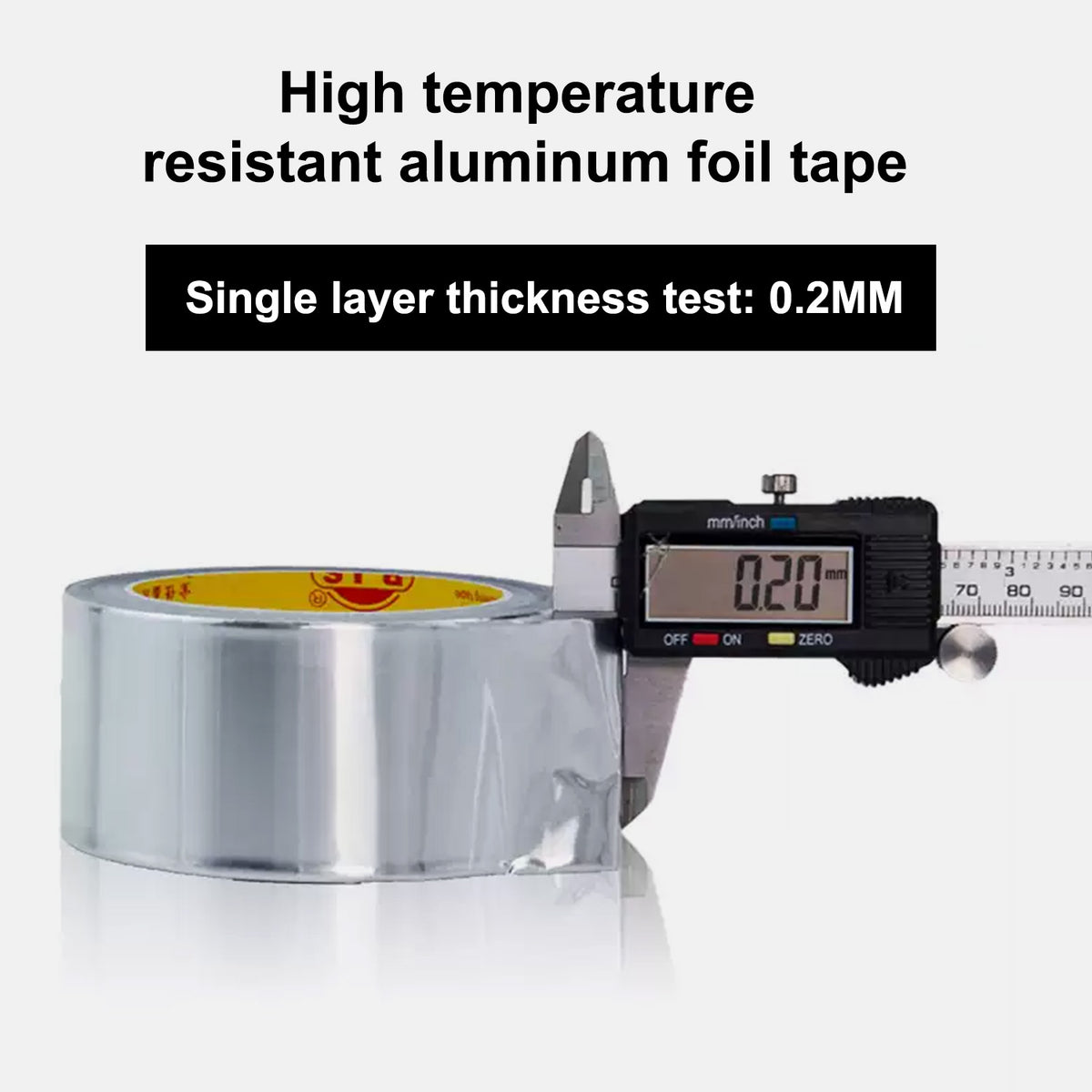 Aluminum foil Tape 20m-Heat Insulation High-Temperature Resistant ...