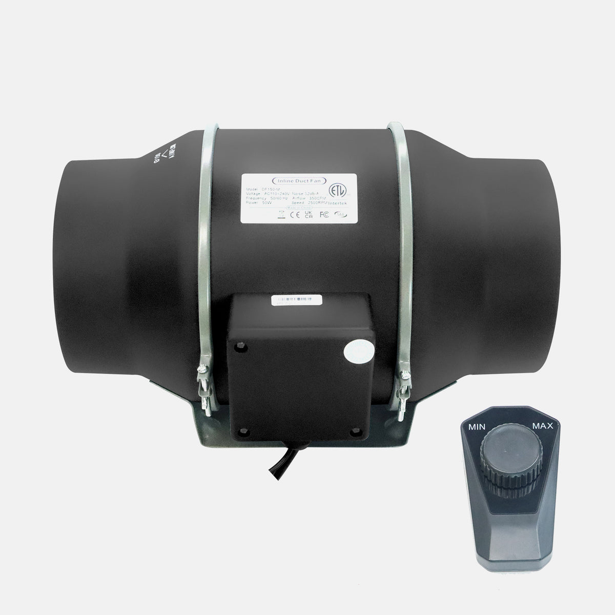 4″/100mm、6″/150mm、8″/200mm Inline Fan Upgraded Model---TheOneGrow