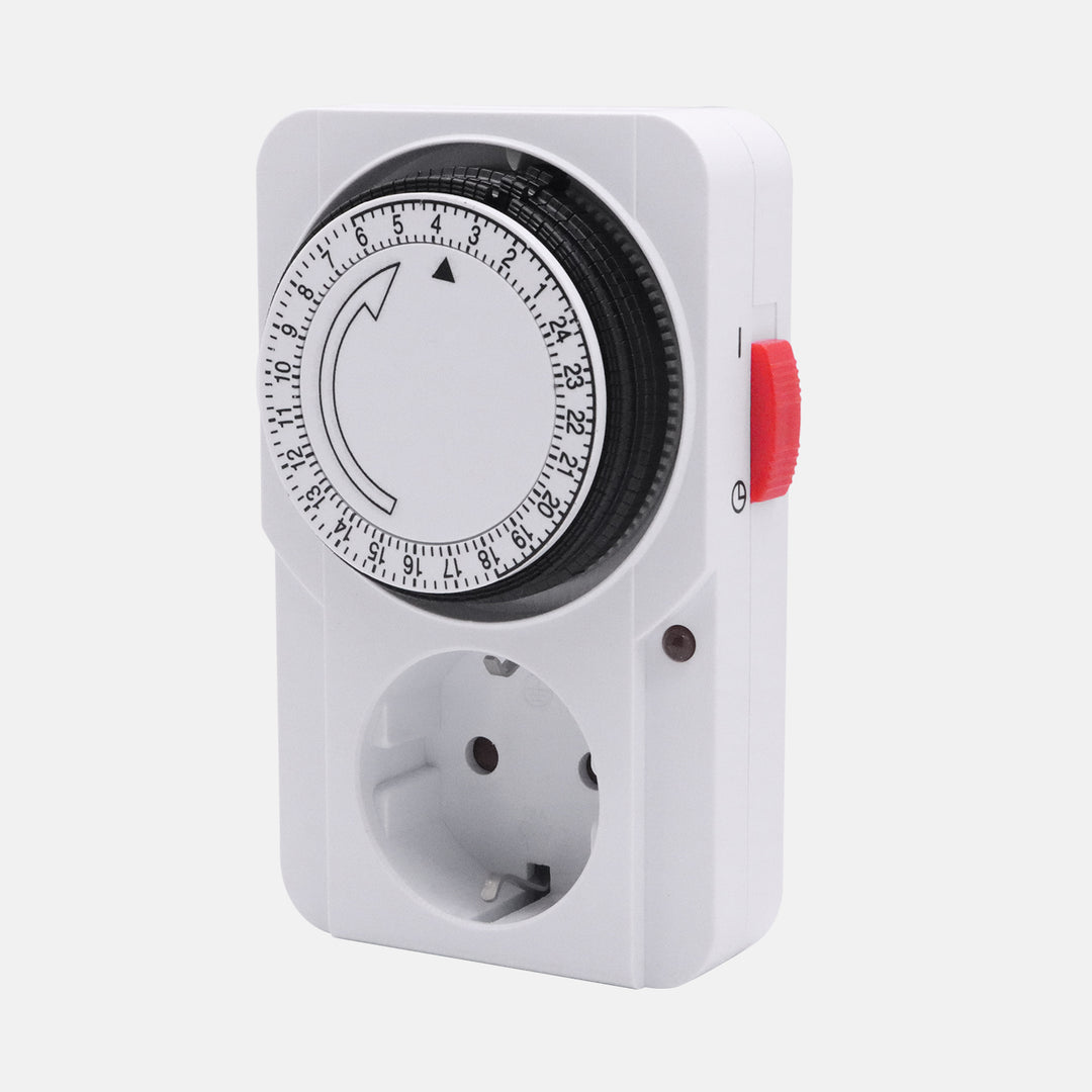 24 hours Plug in Timer Mechanical with Adpater & Converter – TheOneGrow